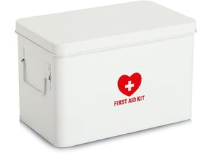 4003368192451 - Aufbewahrungsbox ZELLER PRESENT Metall weiß weiß rot B32cm H205cm T19cm Metall Aufbewahrungsboxen robust dekorativ flexibles Ordungssystem 4003368192451 - Aufbewahrungsbox ZELLER PRESENT Metall weiß weiß rot B32cm H205cm T19cm Metall Aufbewahrungsboxen robust dekorativ flexibles Ordungssystem