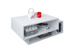 4051814422416 - Holz Couchtisch Sofatisch mit ausreichend Stauraum Maße ca H 35 x B 88 x T 50 cm Wohnzimmertisch - Runila