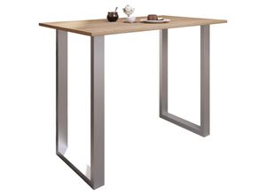 4051814438158 - Premium Holz Alu Bartisch Tresen Stehtisch Bistrotisch Bartresen Tisch Xona 140x80 cm