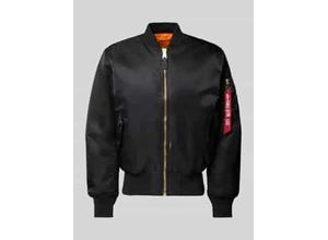 4260241998634 - Bomberjacke in unifarbenem Design Modell MA-1