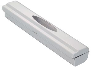 4008838256992 - Folienspender WENKO Modell Perfect-Cutter grau (hellgrau) B38cm H52cm T67cm Edelstahl Kunststoff Küchenrollenhalter für Folienrollen bis 33 cm Breite für Alufolien und Frischhaltefolien 4008838256992 - Folienspender WENKO Modell Perfect-Cutter grau (hellgrau) B38cm H52cm T67cm Edelstahl Kunststoff Küchenrollenhalter für Folienrollen bis 33 cm Breite für Alufolien und Frischhaltefolien