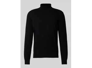 4066718570118 - Rollkragenpullover mit Label-Stitching