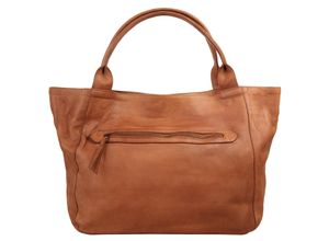 4260543040949 - Shopper X-ZONE Damen Gr B H T 34cm x 29cm x 15cm onesize braun (cognac) Leder vintage Taschen echt Leder