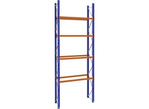 4061753298140 - eurokraft pro Palettenregal aus Stahl Anbauregal HxBxT 5250 x 1925 x 750 mm 4 Fächer Feldlast 9700 kg