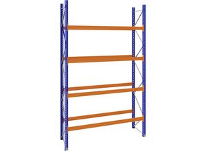 4061753297945 - eurokraft pro Palettenregal aus Stahl Grundregal HxBxT 4620 x 2900 x 900 mm 3 Fächer Feldlast 7600 kg