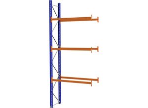 4061753298119 - eurokraft pro Palettenregal aus Stahl Anbauregal HxBxT 4620 x 1925 x 750 mm 3 Fächer Feldlast 7600 kg