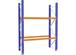 4061753297679 - eurokraft pro Palettenregal aus Stahl Grundregal HxBxT 2730 x 2025 x 900 mm 2 Fächer Feldlast 5300 kg