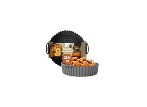 4067522089971 - KitchBo Silikonform 20x20x5 cm schwarz grau rund