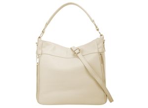 4260543045869 - Henkeltasche CLUTY Damen Gr B H T 35cm x 27cm x 9cm onesize beige Leder unifarben Taschen echt Leder Made in Italy