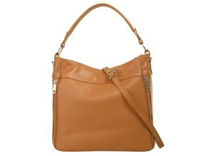 4260543045883 - Henkeltasche CLUTY Damen Gr B H T 35cm x 27cm x 9cm onesize braun (cognac) Leder unifarben Taschen echt Leder Made in Italy