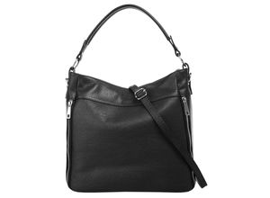 4260543045906 - Henkeltasche CLUTY Damen Gr B H T 35cm x 27cm x 9cm onesize schwarz Leder unifarben Taschen echt Leder Made in Italy
