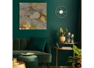 4067437130546 - XXL-Wandbild QUEENCE Akustikbild Abstrakt Gold gold (farbe bild(er) goldfarben) B70cm H70cm T25cm Polyester Bilder Einfache Akustiklösung ohne Baumaßnahme Schalldämmung Paneele