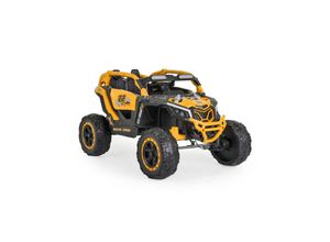 3801005001545 - Kinder Elektrofahrzeug Jeep Kansas EVA-Reifen Fernbedienung Musik Gurt orange