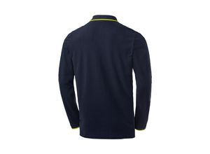 9010497155542 - Herren Langarmpolo Baumwolle   marine   Größe XL
