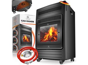 4260729112309 - KESSER® Gasheizer Gasheizofen Heizstrahler 34 kW Gas Kamin inkl Gasdruckregler & Gasschlauch 2 Heizstufen Infrarot 3400W Gasheizstrahler Gasheizung Butan- oder Propangasflaschen bis 11kg Schwarz 4260729112309 - KESSER® Gasheizer Gasheizofen Heizstrahler 34 kW Gas Kamin inkl Gasdruckregler & Gasschlauch 2 Heizstufen Infrarot 3400W Gasheizstrahler Gasheizung Butan- oder Propangasflaschen bis 11kg Schwarz