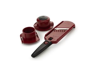 4018093209404 - Börner Multi Dicer Mini Gemüsereibe 2in1 Multifunktions Hobel Spezial Julienne und Würfel Grün   Grau