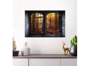 4049009104230 - Wandsticker QUEENCE Herbsttag gold (goldfarben) B60cm H40cm Vinyl Wandtattoos Wandsticker Wandbild selbstklebend 3D Fenster 4049009104230 - Wandsticker QUEENCE Herbsttag gold (goldfarben) B60cm H40cm Vinyl Wandtattoos Wandsticker Wandbild selbstklebend 3D Fenster