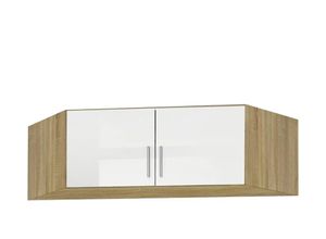 4038283925433 - Aufsatz für Eckschrank 2-türig Celle - weiß - 117 cm - 39 cm - cm 1170 - Sconto 4038283925433 - Aufsatz für Eckschrank 2-türig Celle - weiß - 117 cm - 39 cm - cm 1170 - Sconto