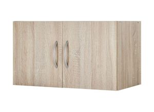 4038061008723 - Aufsatzschrank WIMEX Multiraumkonzept Kleiderschrank Aufsatz Hängeschrank braun (eiche sägerau nachbildung) B70cm H40cm T40cm Spanplatte Schränke Schranksystem