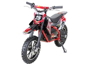 4056551046208 - Kinder-Crossbike Gepard Elektro-Kindermotorrad 500 Watt bis 25 km h verstärkte Gabel ab 5 J (Rot)