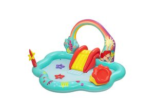6941607328774 - Aufblasbares Schwimmbad Spielplatz Disney Meerjungfrau 221x193x117cm +2 Jahre Garten 91097