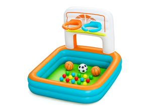 6941607368299 - Aufblasbare Kinderpool mit Körben und Bällen 120x107x84 cm +2 Jahre Garten 52728