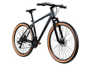 4250845958424 - Toxic Mountainbike Hardtail 29 Zoll für Erwachsene ab 175 cm MTB Fahrrad 21 Gang Federgabel Scheibenbremsen schwarz 48 cm