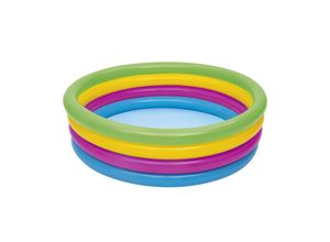 6942138913422 - Aufblasbares Kinderbecken 4 Ringe Regenbogen 157x46 cm +3 Jahre Garten 51117