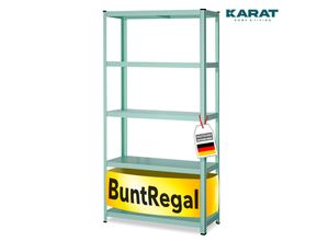 4064149277705 - Office Marshal Buntregal Kleur 5 Böden Lichtgrün 1720 x 900 x 300 mm