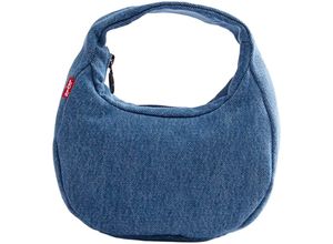7626725915257 - Hobo LEVIS Damen Gr B H T 19cm x 155cm x 6cm indigo mid wash 6 Web Baumwolle unifarben Taschen mit Reißverschluss