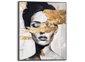 8714597681901 - Poster REINDERS Stylish Lady schwarz (farbe bild(er) schwarz) B40cm H50cm T16cm Bilder Wohnzimmer - Schwarz - MDF - Gold - 40x50 cm