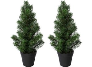 4064118881988 - Künstlicher Weihnachtsbaum CREATIV GREEN Weihnachtsdeko künstlicher Christbaum Tannenbaum Weihnachtsbäume Gr Höhe 43 cm grün Kunstweihnachtsbäume Künstliche Weihnachtsbäume täuschend echt aussehend