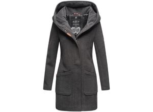 4059072415126 - MARIKOO Damen Hochwertiger Wintermantel Mantel Trenchcoat Mit Kapuze Maikoo