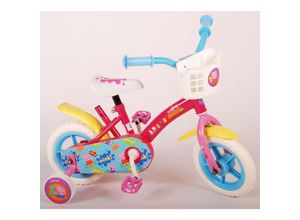 4067872151861 - TPFSports Peppa Pig Kinderfahrrad - Mädchen - 10 Zoll - Fester Gang - Pink Blau