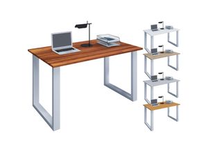 4051814378607 - Holz Schreibtisch H 76 x B 80 x T 50 cm Computertisch Arbeitstisch Büromöbel Lona U Weiß