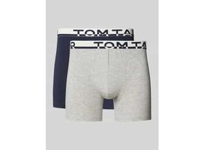 4059995393716 - Slim Fit Trunks mit Label-Schriftzug am Bund