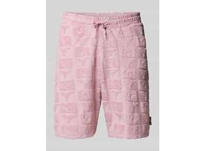 4059833378448 - Regular Fit Sweatshorts mit Strukturmuster Modell BEACHWEAR