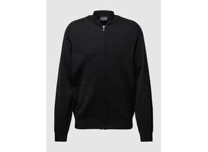 4026403666687 - Strickjacke aus Schurwolle mit kleinem Stehkragen