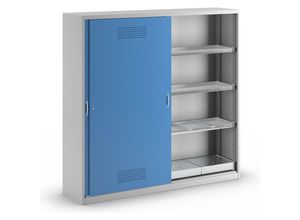 4061753036209 - eurokraft pro Umweltschrank Schiebetürschrank XL 6 Wannenböden HxBxT 1950 x 2000 x 500 mm