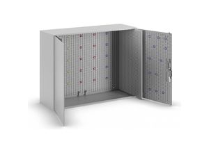 4061753018595 - eurokraft basic Schlüsselschrank lichtgrau RAL 7035 HxBxT 550 x 730 x 250 mm für 350 Haken
