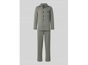 3616853501907 - Pyjama aus Flanell mit Label-Stitching