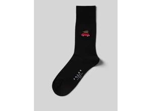 4067112838682 - Socken aus Schurwoll-Mix mit Motiv-Stitching