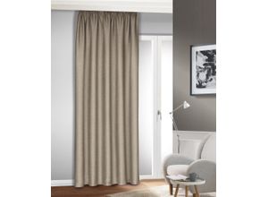 4005241864561 - Vorhang Tia Gr 1 beige (leinen) B135cm H175cm Polyester Gardinen Fertigschal