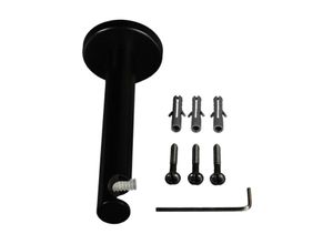 4016318280375 - Träger Gardinenstangenhalterungen Gr Länge 12 cm schwarz Gardinenstangenhalter Gardinenstangenhalterungen für Gardinenstangen Ø 16 mm