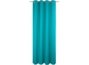 4004567420000 - Vorhang WIRTH Dim out blau (türkis) Gardinen 165cm Ösen 142cm Polyester nach Maß B142cm H165cm 4004567420000 - Vorhang WIRTH Dim out blau (türkis) Gardinen 165cm Ösen 142cm Polyester nach Maß B142cm H165cm