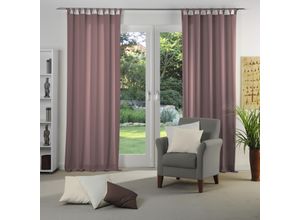 4004567409463 - Vorhang WIRTH Dim out lila (flieder) Gardinen 155cm Schlaufen 142cm Polyester nach Maß B142cm H155cm