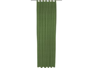 4004567379216 - Vorhang WIRTH Trondheim B grün (dunkelgrün) Gardinen 145cm Schlaufen 132cm Polyacryl nach Maß B132cm H145cm