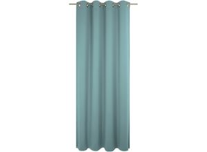 4004567506094 - Vorhang WIRTH Newbury blau (mittelblau) B130cm H285cm Baumwolle Polyester Gardinen nach Maß