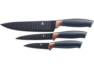 4019256018321 - Messer-Set KING Carbon Design Kochmesser-Sets rosegold (schwarz bronzefarben) Küchenmesser-Sets Kochmesser-Sets 4019256018321 - Messer-Set KING Carbon Design Kochmesser-Sets rosegold (schwarz bronzefarben) Küchenmesser-Sets Kochmesser-Sets