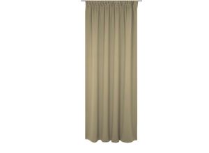 4004567495107 - Vorhang WIRTH Newbury braun (schlamm) Gardinen 385cm Multifunktionsband 130cm Baumwolle Polyester nach Maß B130cm H385cm